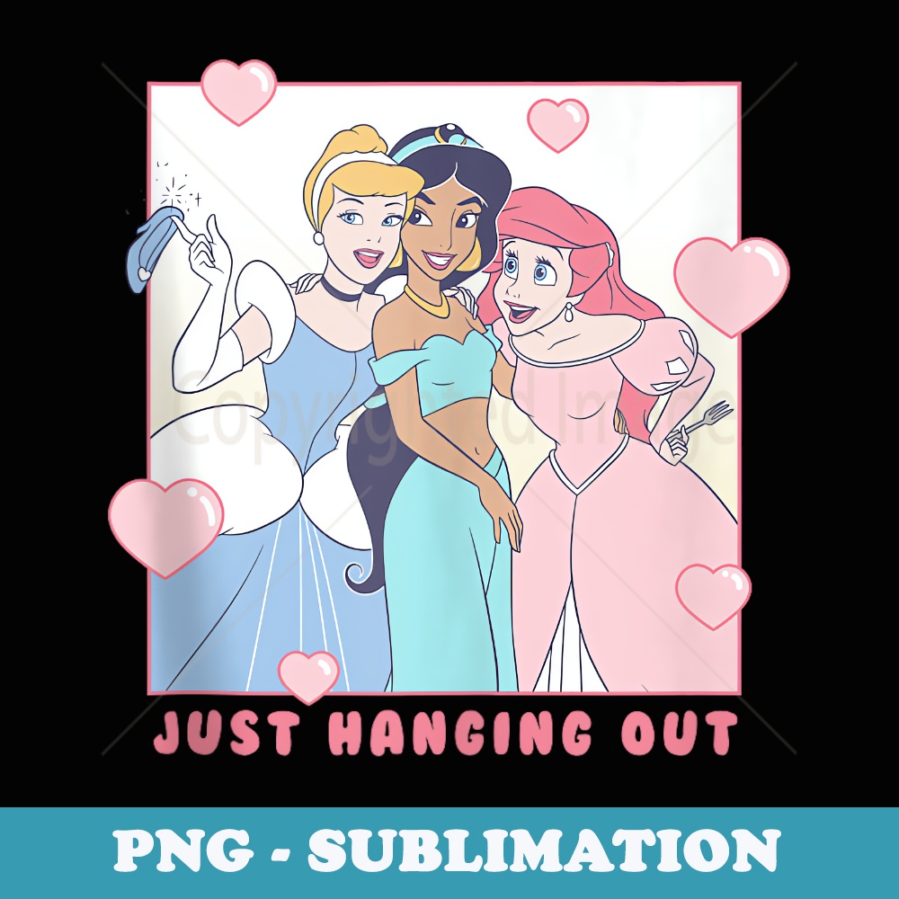 Disney Princess Just Hanging Out With Friends Big Chest Logo | Inspire ...