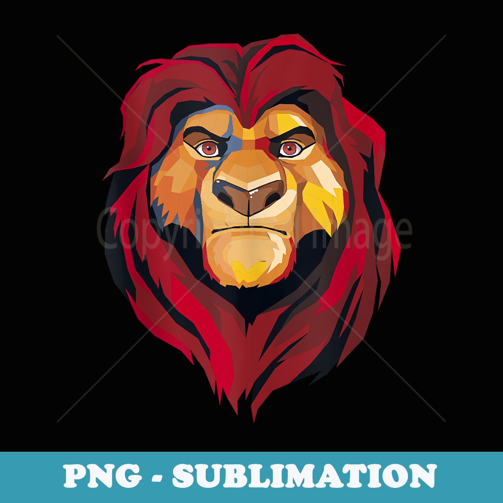 Disney The Lion King Mufasa Artistic Painted Portrait - Prem | Inspire ...