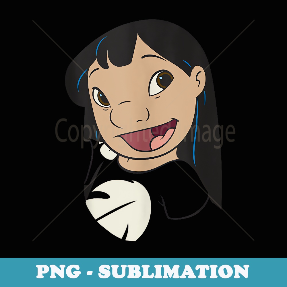 Disney Lilo & Stitch Lilo Big Face Red Smile - Retro PNG Sub | Inspire ...