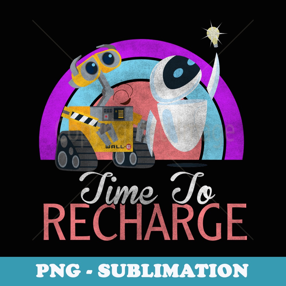 Disney Pixar WALL-E Time To Recharge EVE Rainbow Vintage - S | Inspire ...