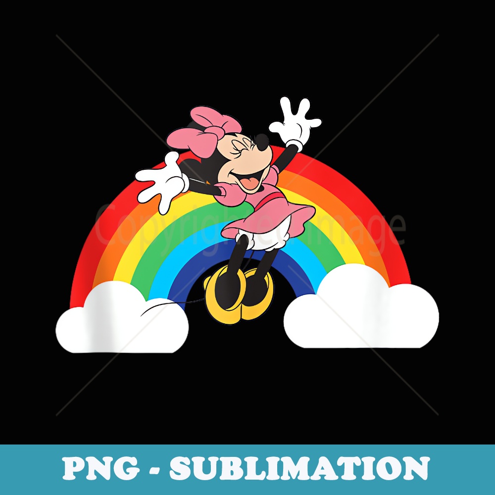 Disney Minnie Mouse Rainbow - High-Resolution PNG Sublimatio | Inspire ...