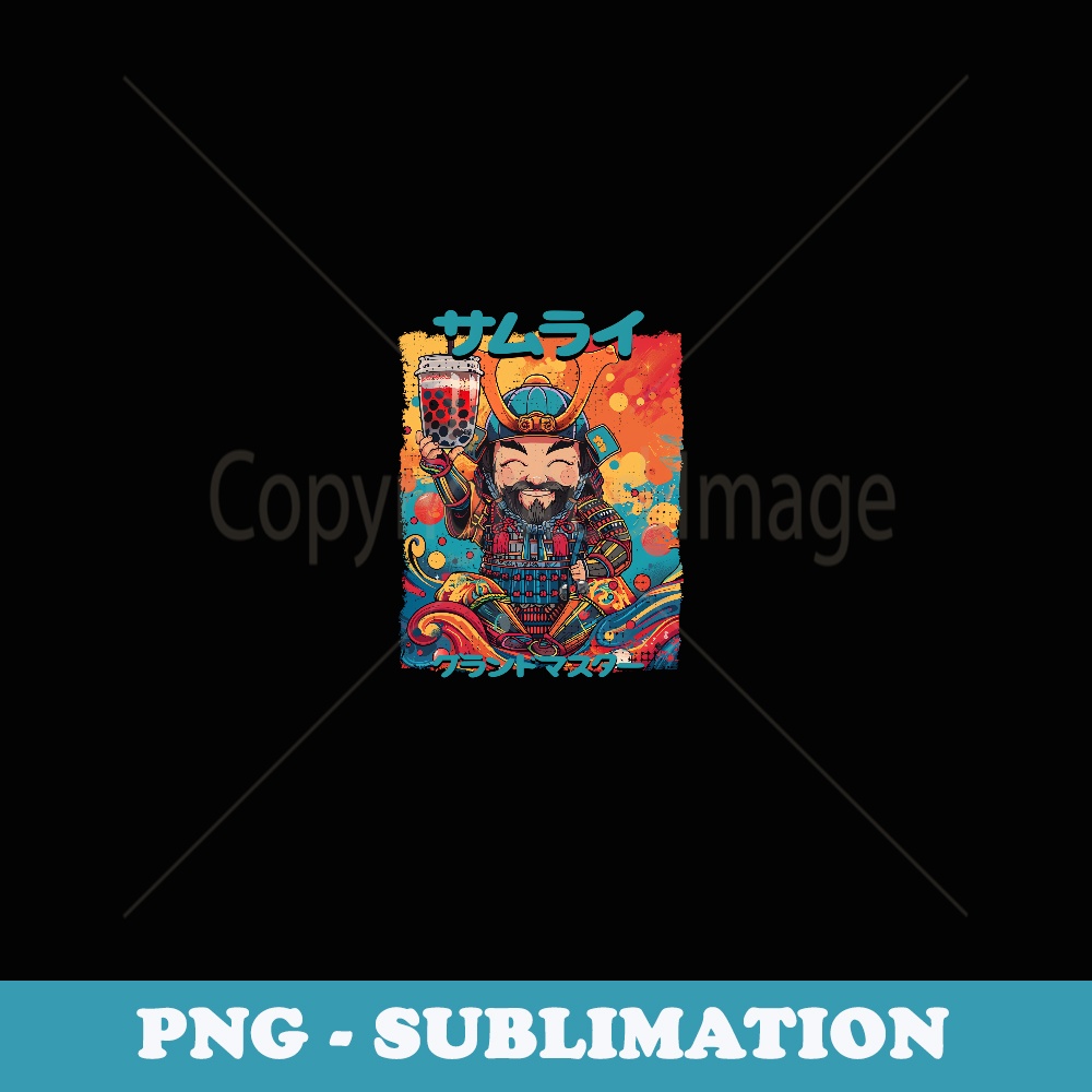 Japanese Samurai Boba Tea Warrior Ukiyo Bubble Tea Samurai - | Inspire ...