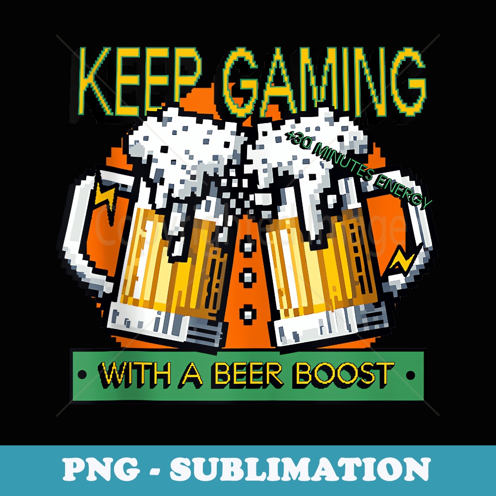 Keep Gaming with a Beer Boost Party Gamer Day Drinking Game | Inspire ...