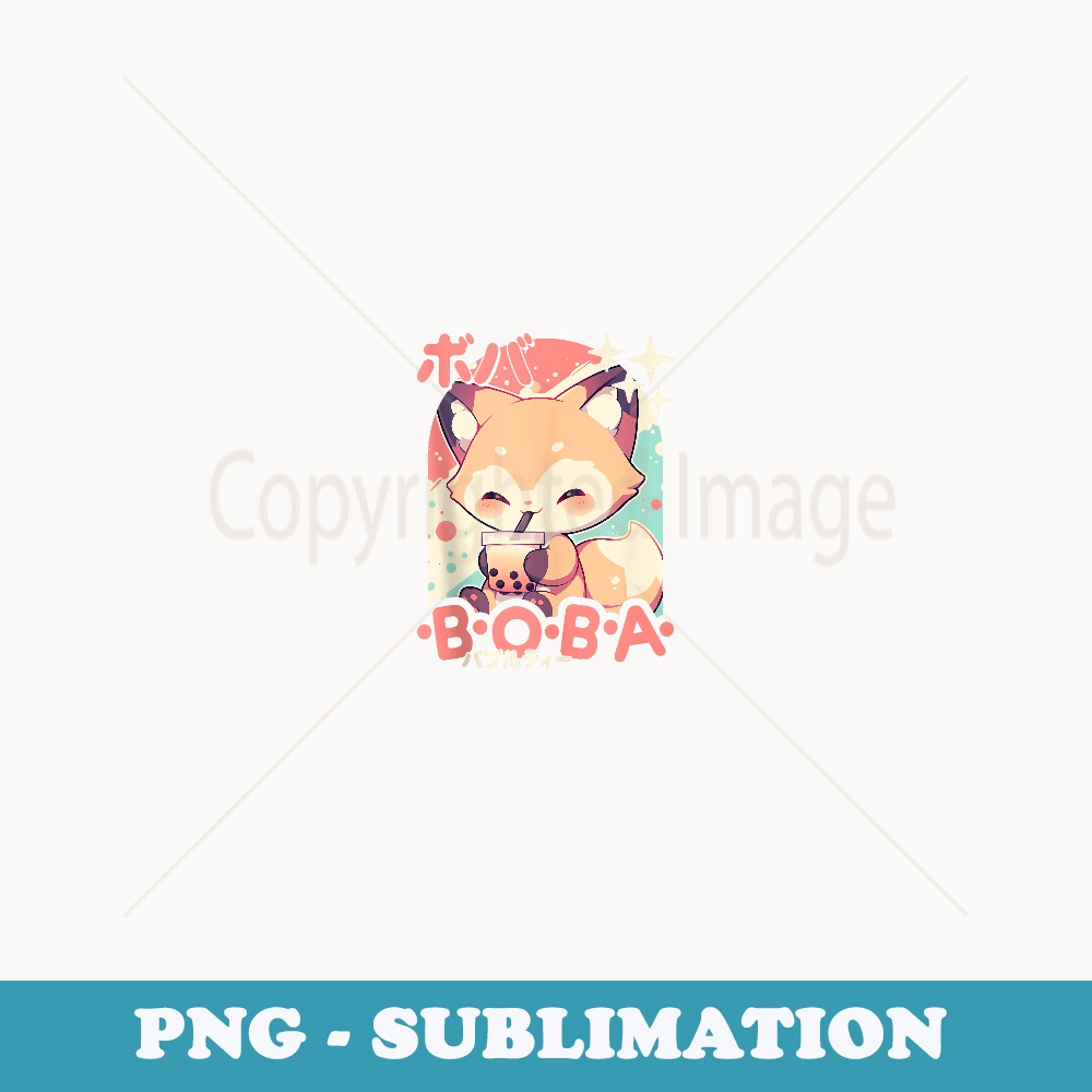 Kawaii Fox Boba Anime Fox Loving Bubble Tea Neko - Unique Su | Inspire ...