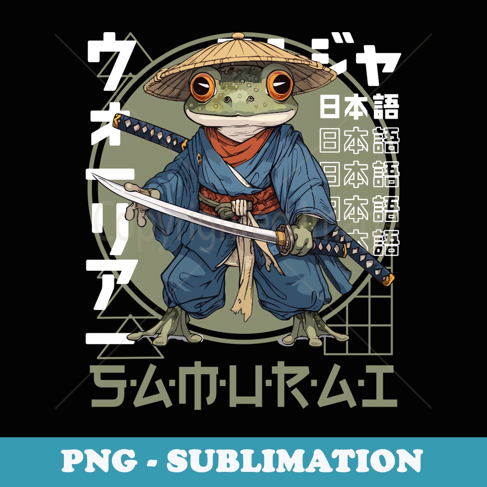 Japanese Samurai Frog Warrior Ukiyo Toad Sensei Samurai - De | Inspire ...