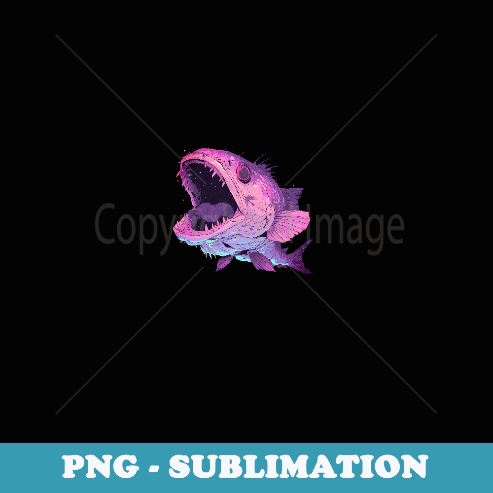 Zombie Pastel Goth Hybrid Fish Contaminated Bass Fish Design | Inspire ...