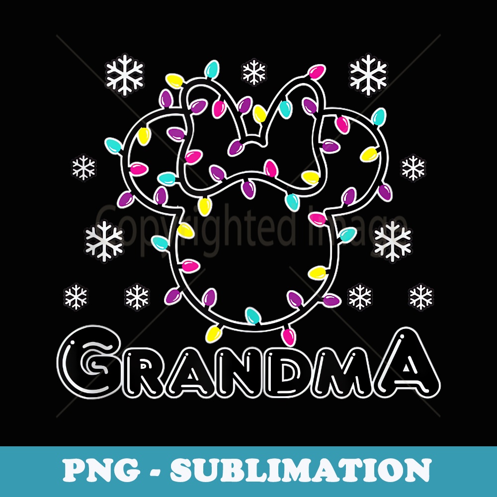 Disney Minnie Holiday Grandma - Decorative Sublimation PNG F | Inspire ...