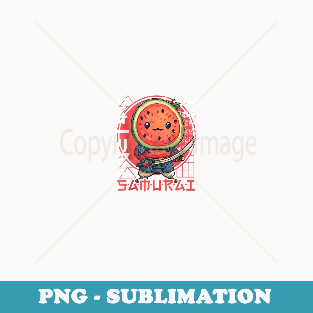 Japanese Samurai Watermelon Warrior Ukiyo Sensei Samurai - S | Inspire ...