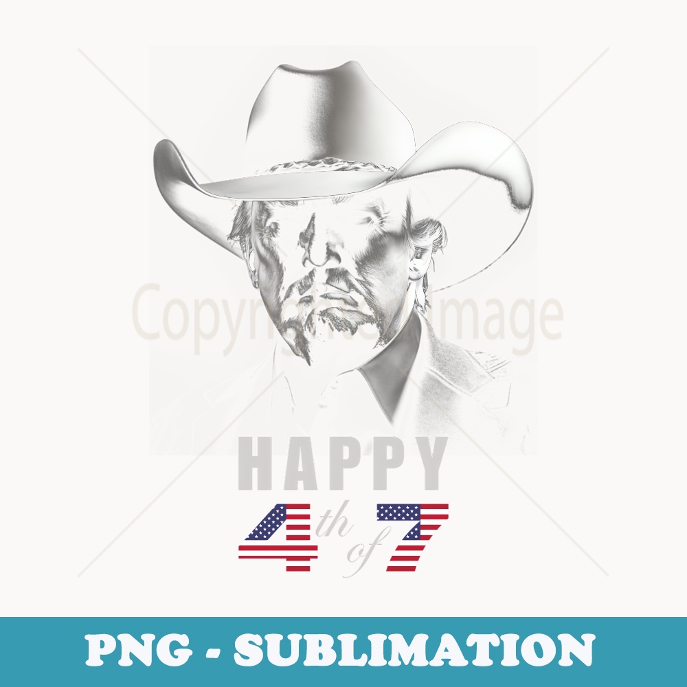 47th President Trump Cowboy Happy 4th of July MAGA Patriotic | Inspire ...