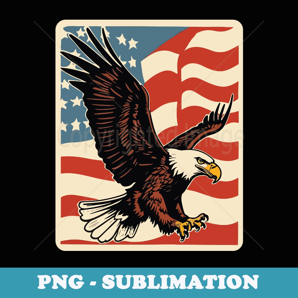 Eagle Usa Design Patriotic Eagle In Flight American Flag - S | Inspire ...