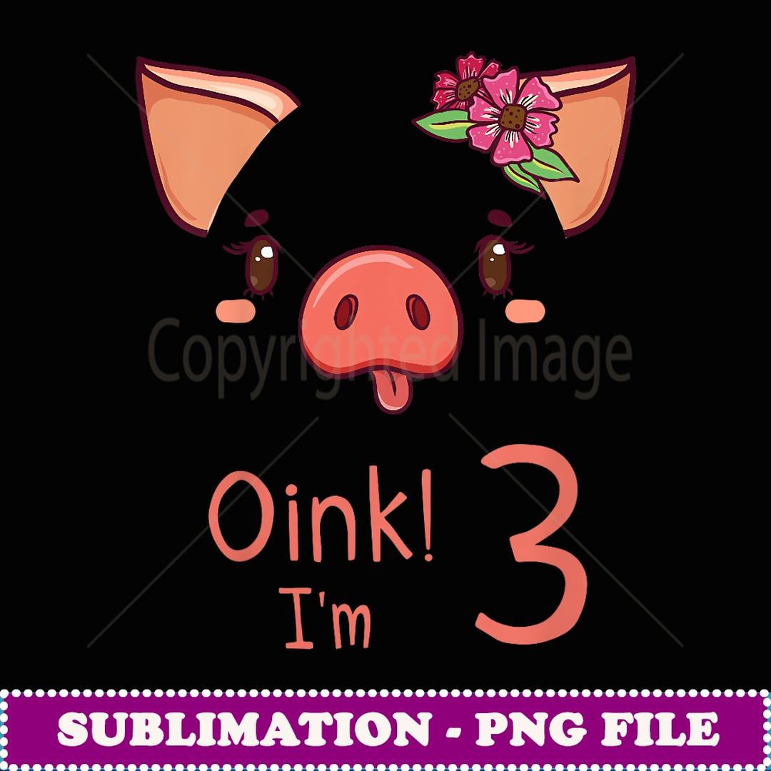 3rd Birthday Pig Outfit Pig Face Gift 3 year old Girl Boy - | Inspire ...