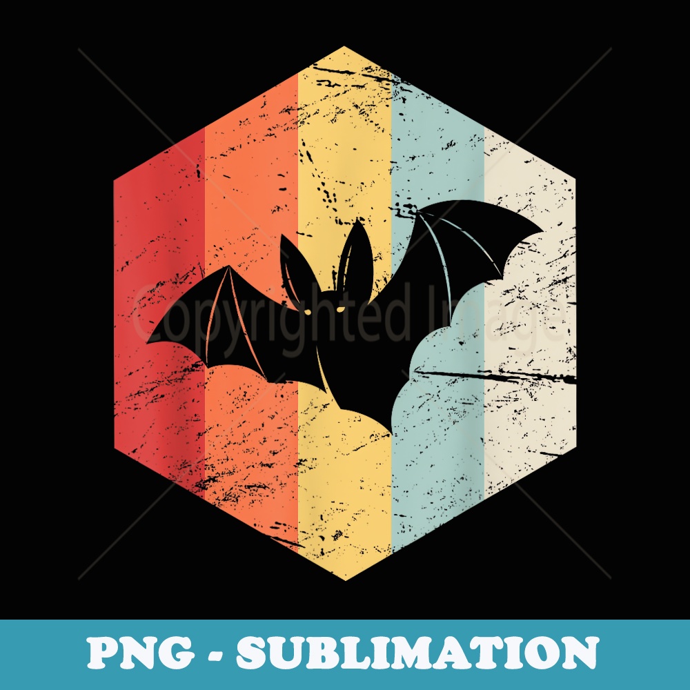 Retro Bat - Creative Sublimation PNG Download | Inspire Uplift