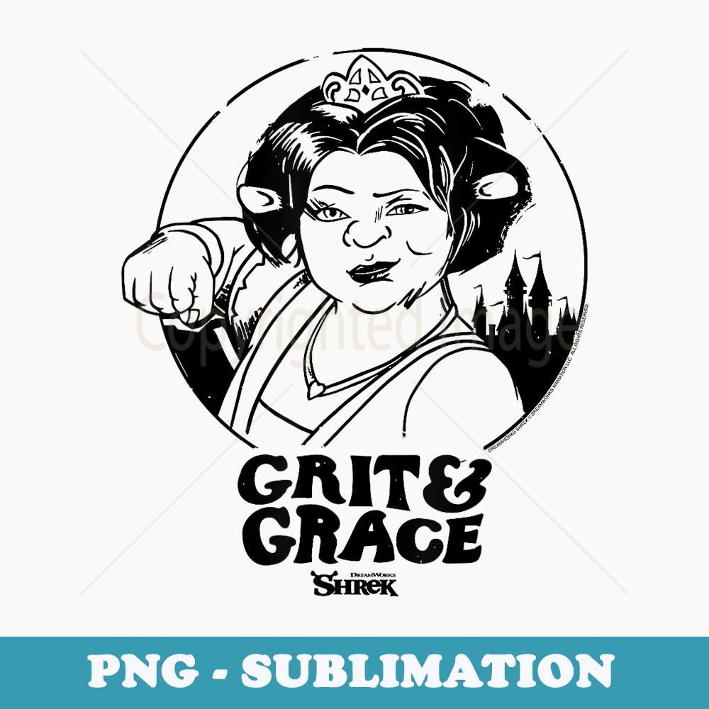 Shrek Fiona Grit and Grace - Signature Sublimation PNG File | Inspire ...