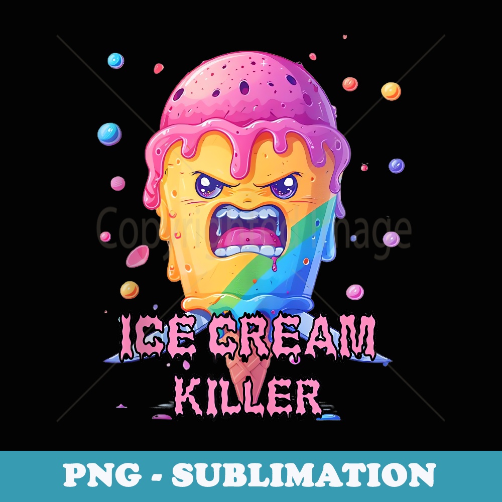 Angry Ice Cream Killer Grimly Icecream Gangster Sorbet - Sty | Inspire ...