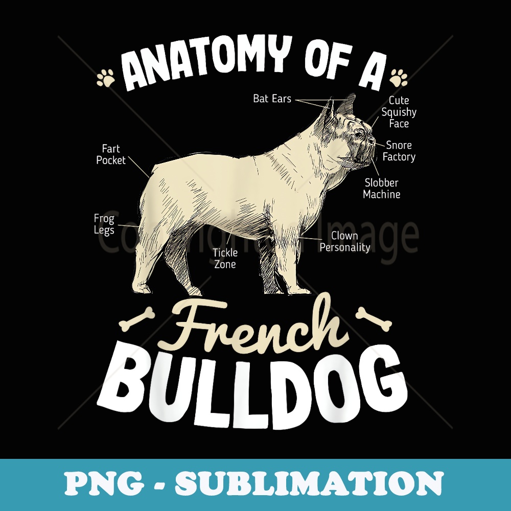 Anatomy of a French Bulldog Funny Frenchie Dog Owner - Elega | Inspire ...