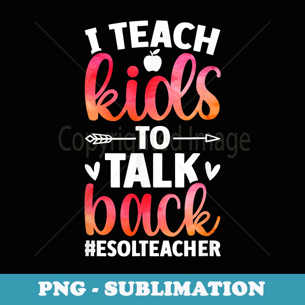 Teach To Talk Back ESOL Teacher ESOL Teaching - Creative Sub | Inspire ...