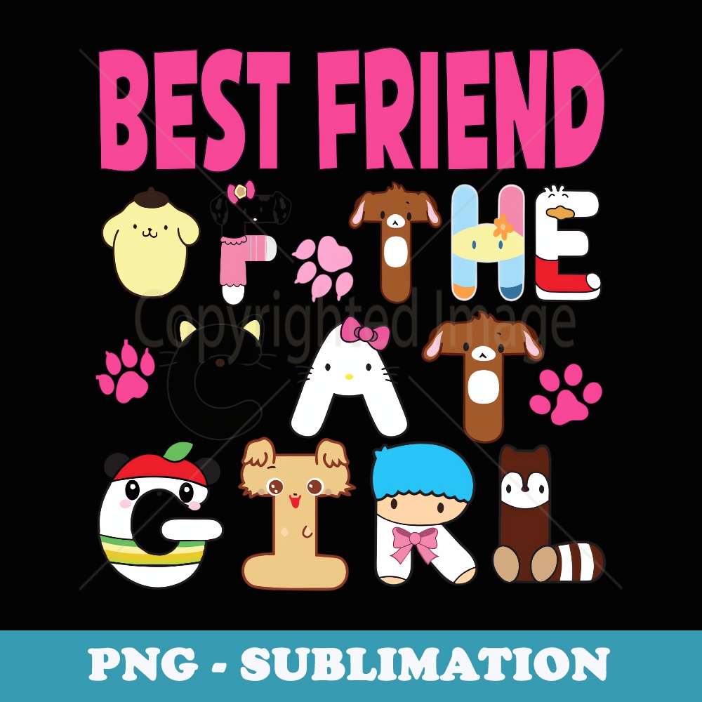 Best Friend Of The Birthday Girl Cat Kitty Family Matching - | Inspire ...
