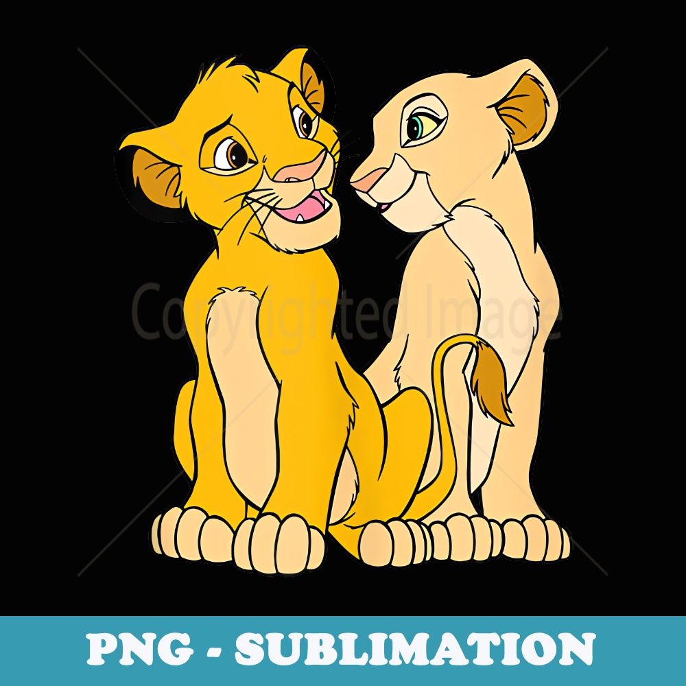Disney The Lion King Cute Simba Nala Big Chest Portraits - P | Inspire ...