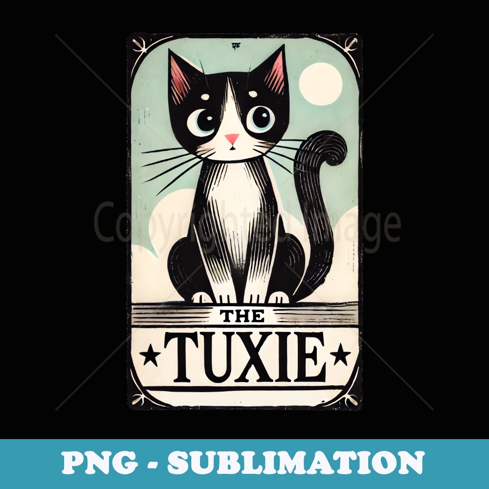 The Tuxie Tuxedo Cat Tarot Card - Premium PNG Sublimation Fi | Inspire ...