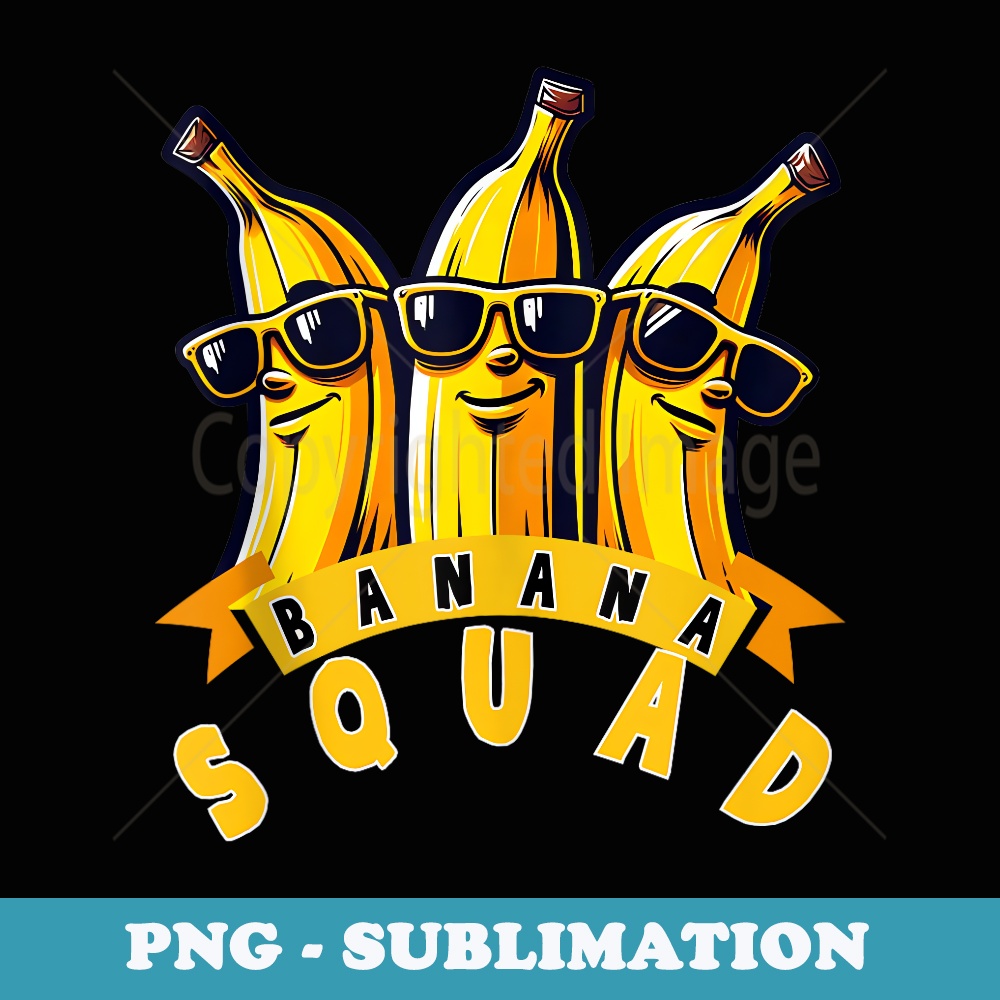 BANANA SQUAD Lets Go Bananas Meme Adults Funny - Instant PNG | Inspire ...