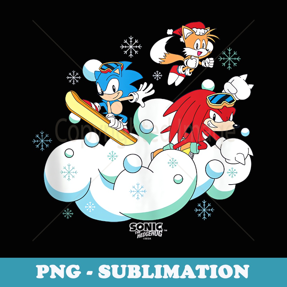 Sonic The Hedgehog Christmas Main Trio Fun In The Snow - Ele | Inspire ...