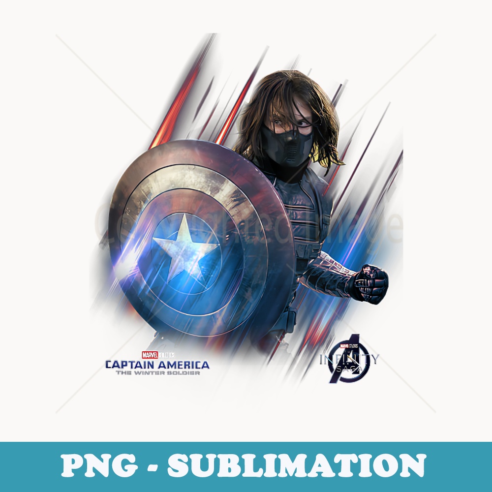 Marvel Year Of The Shield Winter Soldier Swipe - Retro PNG S | Inspire ...