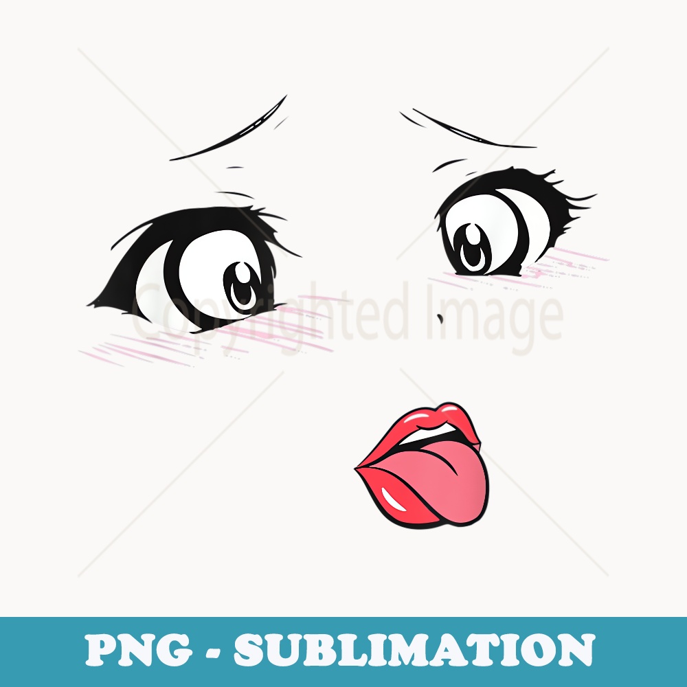 Ahegao Face Tounge Anime Girl - Special Edition Sublimation | Inspire ...