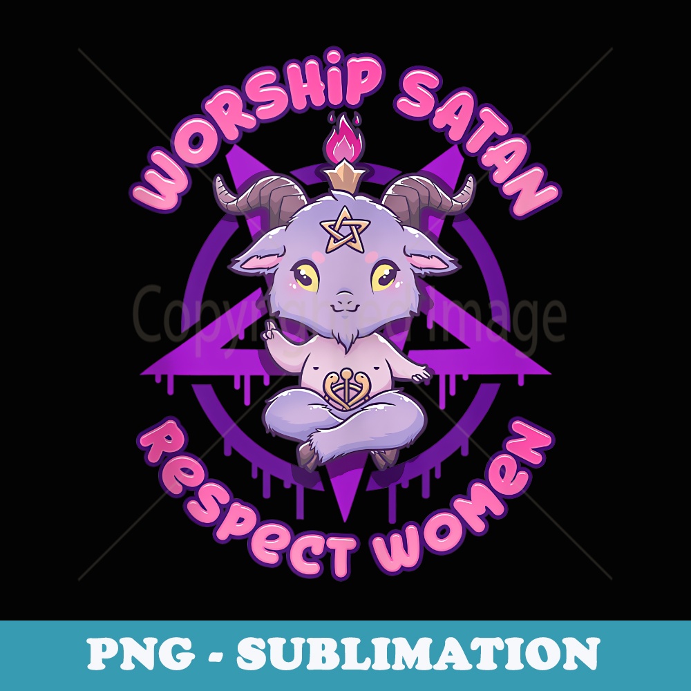 Worship Satan Respect I Satanic Anime Baphomet - PNG Transpa | Inspire ...