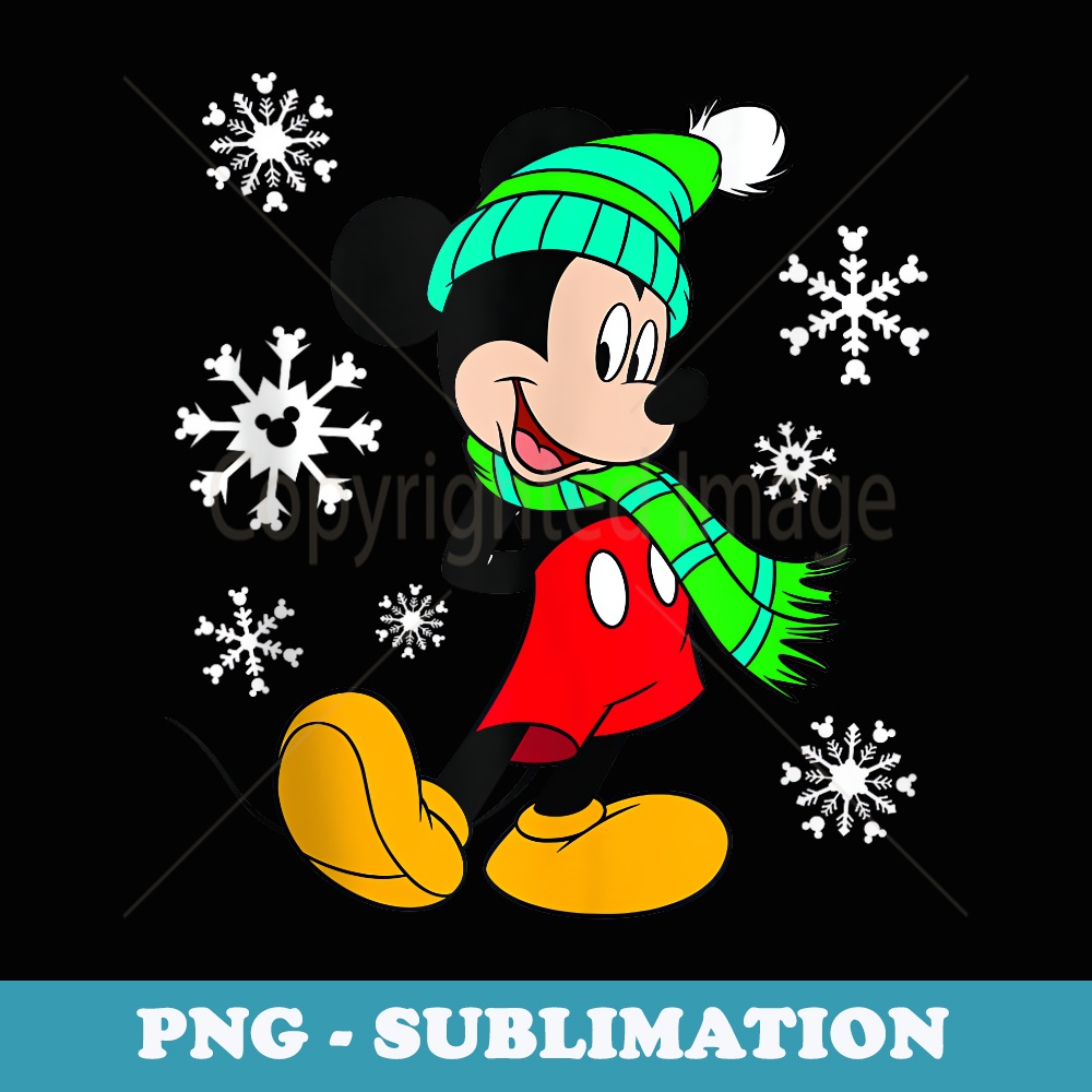Disney Mickey Mouse Holiday Snowflakes Portrait Christmas - | Inspire ...