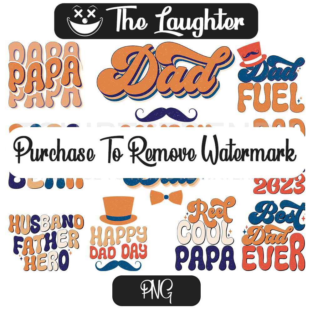 Happy Father's Day Bundle Svg, Retro Dad Svg, Papa Cool Svg | Inspire ...