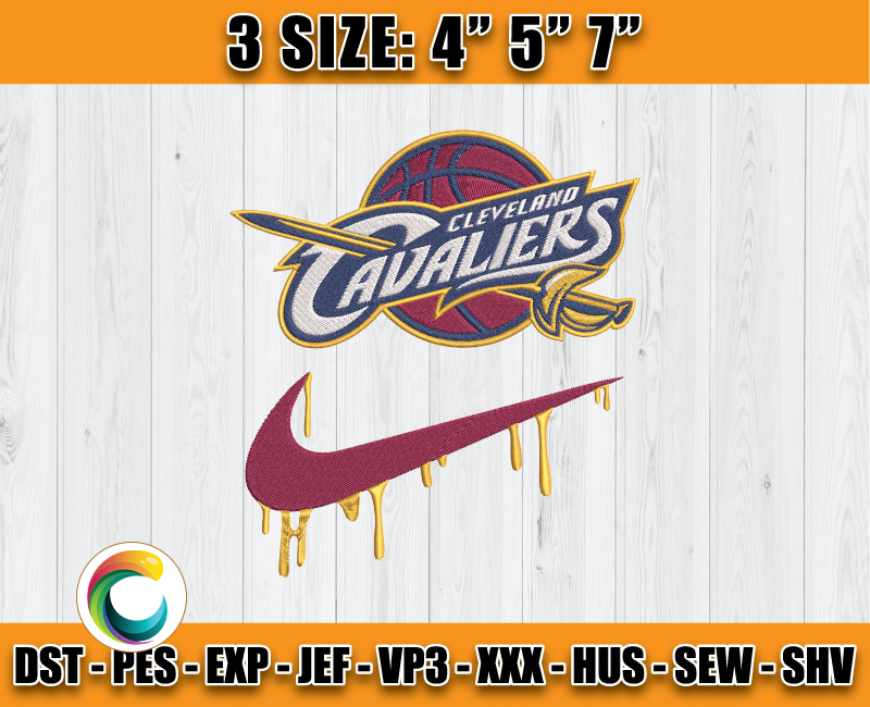 NBA Mix Nike, Cleveland Cavaliers Embroidery Design, NBA Emb | Inspire ...