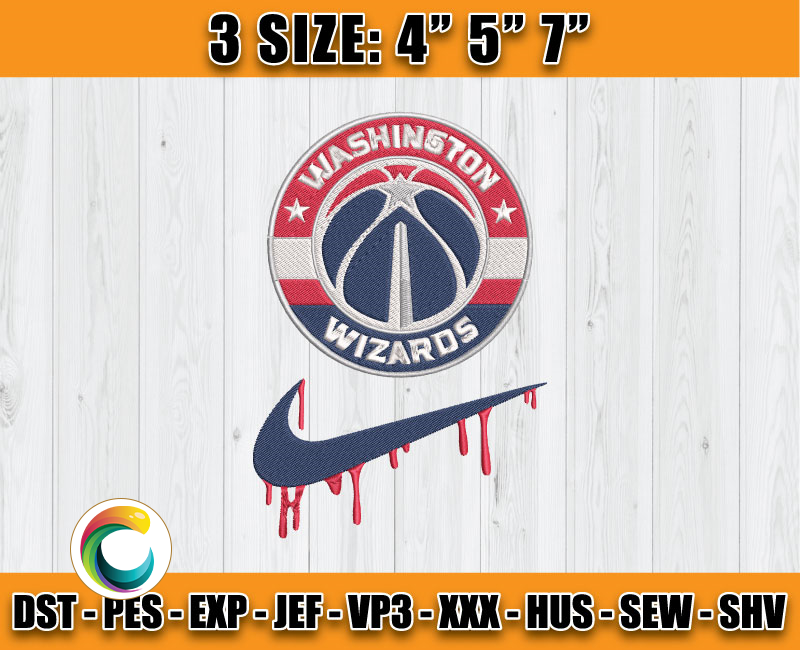 NBA Mix Nike, Washington Wizards Design, NBA Embroidery, NBA | Inspire ...