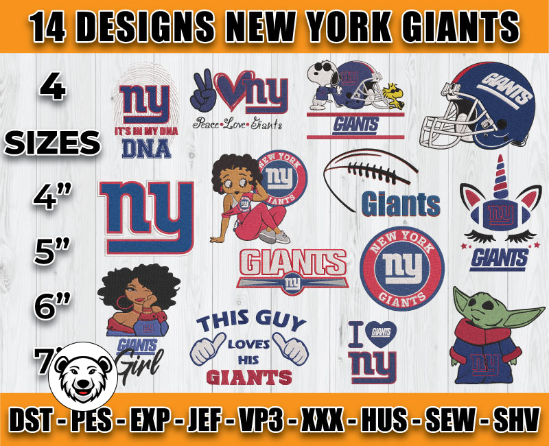 Bundle 22 designs NFL New York Giants Embroidery, NFL New Yo | Inspire ...