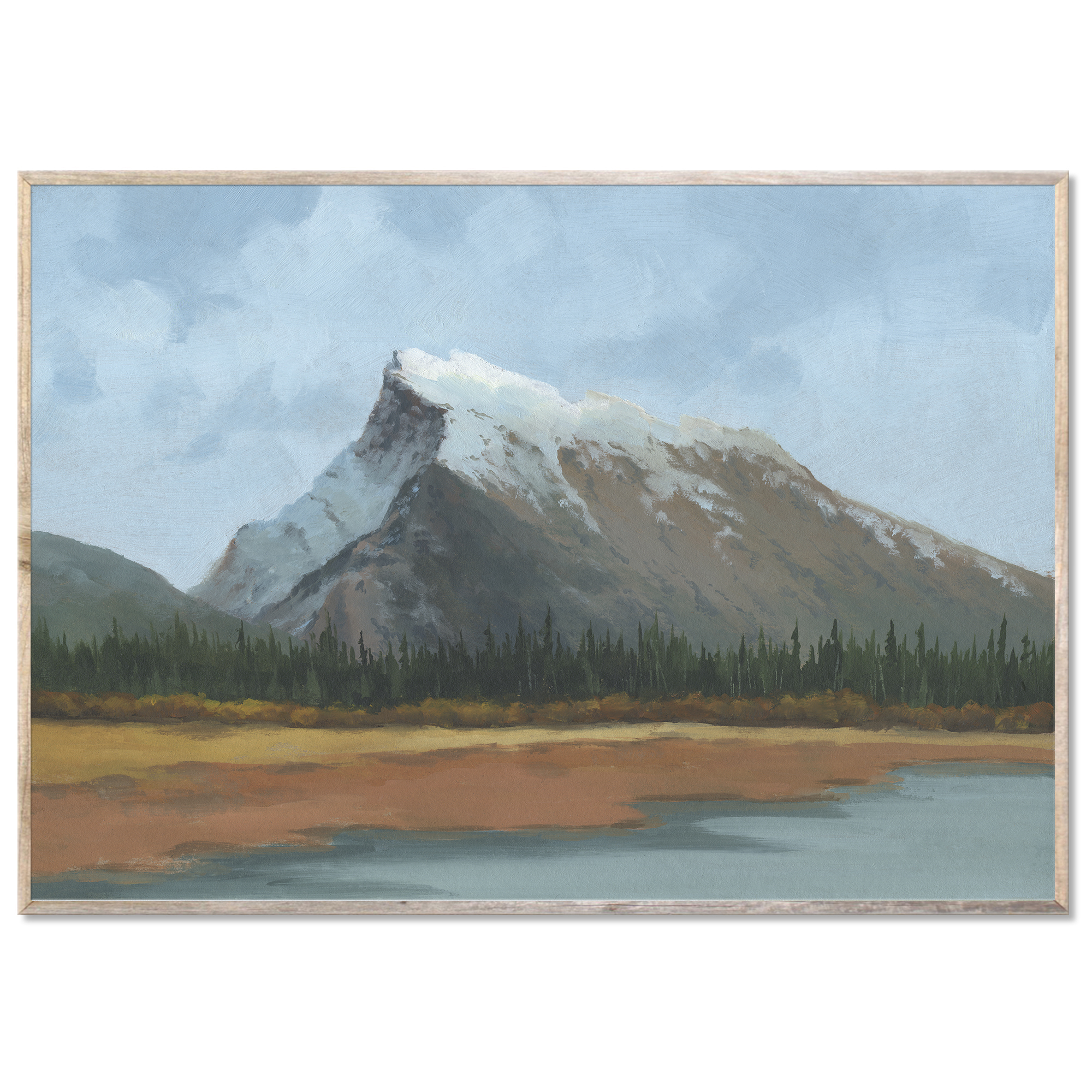 Mountain Lake Wall Art Banff National Park Art Print Alberta | Inspire ...