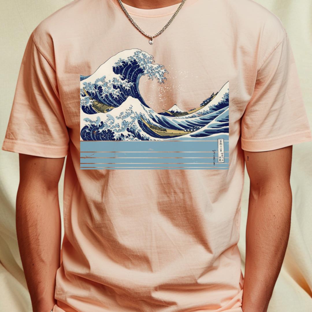 Hokusai Renowned Artworks in Detail Labels style PNG, Hokusa - Inspire ...