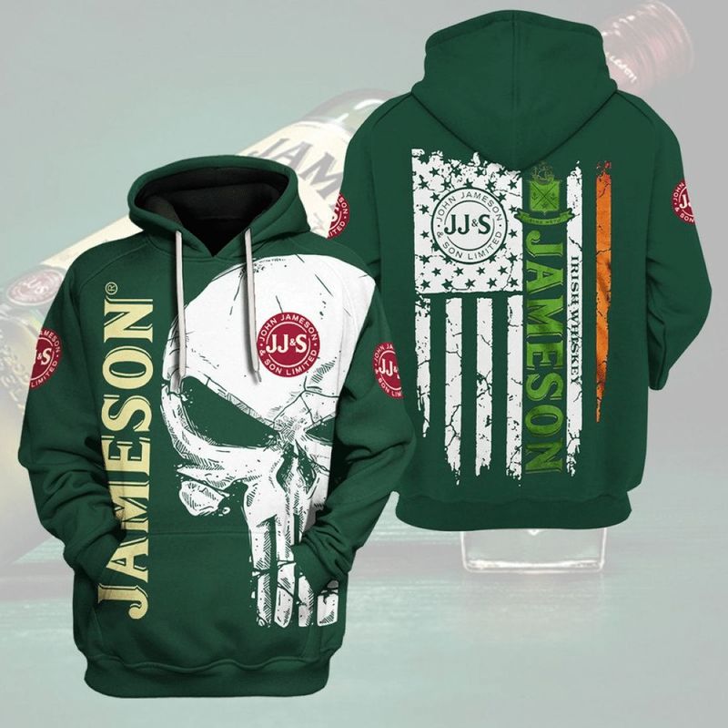 Jameson Irish Whiskey HOODIE/ZIP HOODIE Design 3d Full Print | Inspire ...
