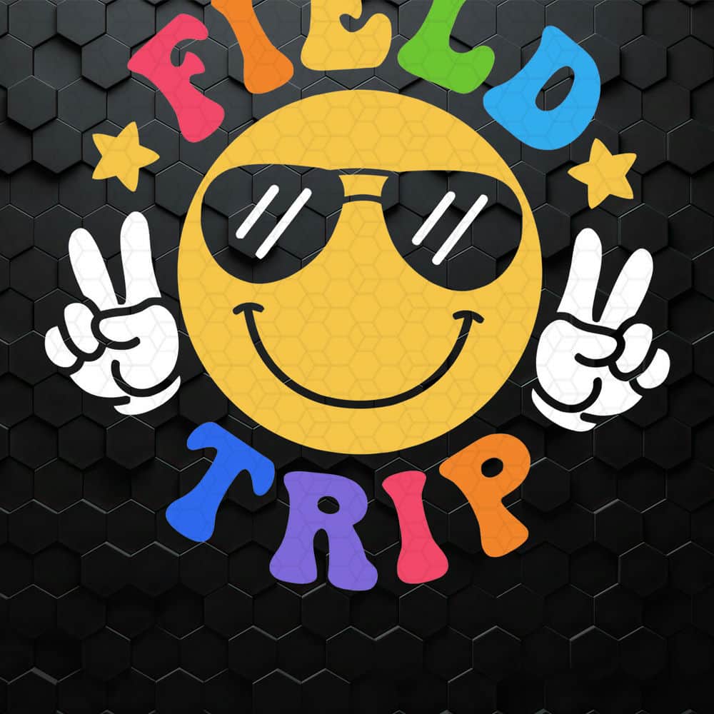 Field Day Field Trip Smiley Face Glasses PNG - Inspire Uplift