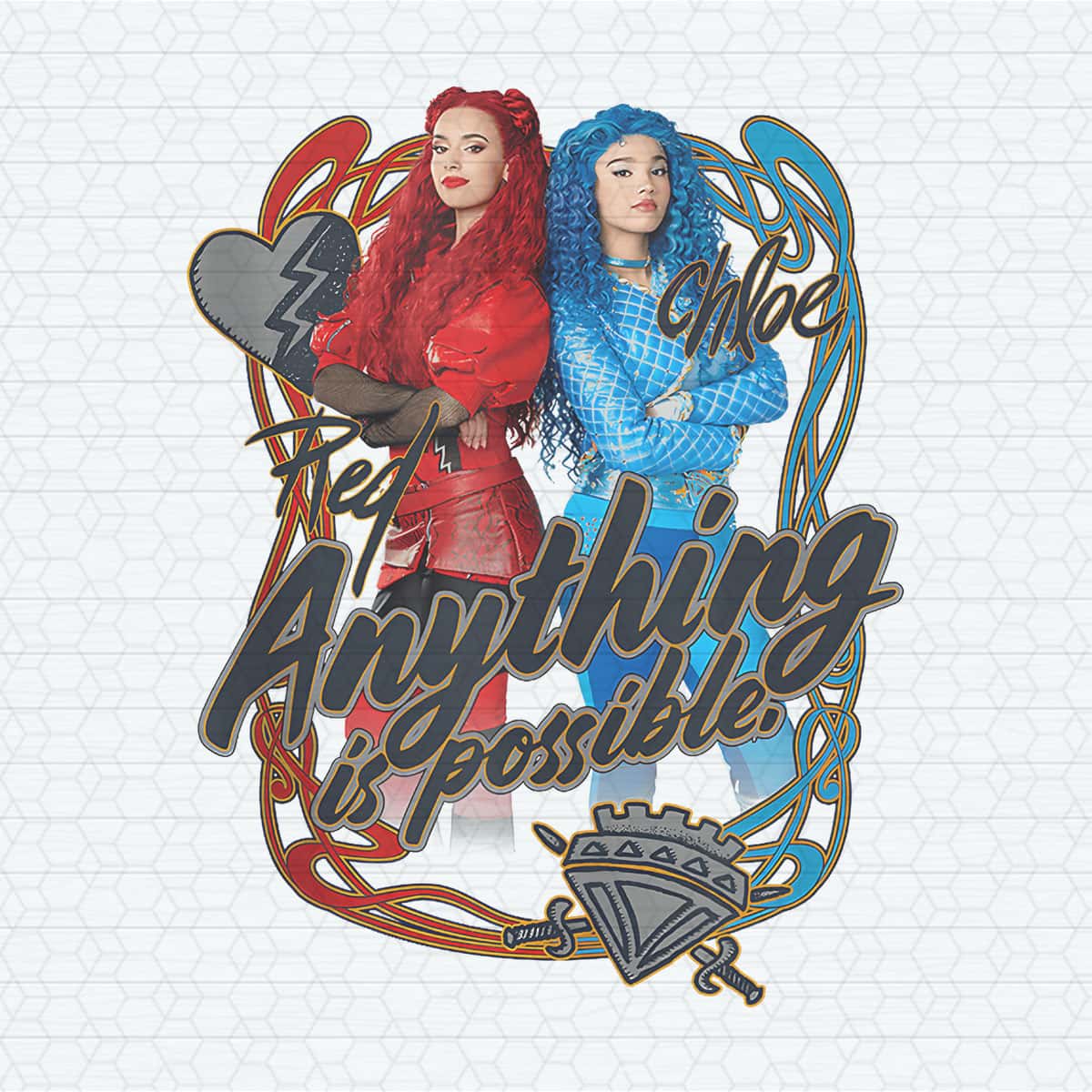 Descendants The Rise Of Red Anything Is Possible PNG | Inspire Uplift