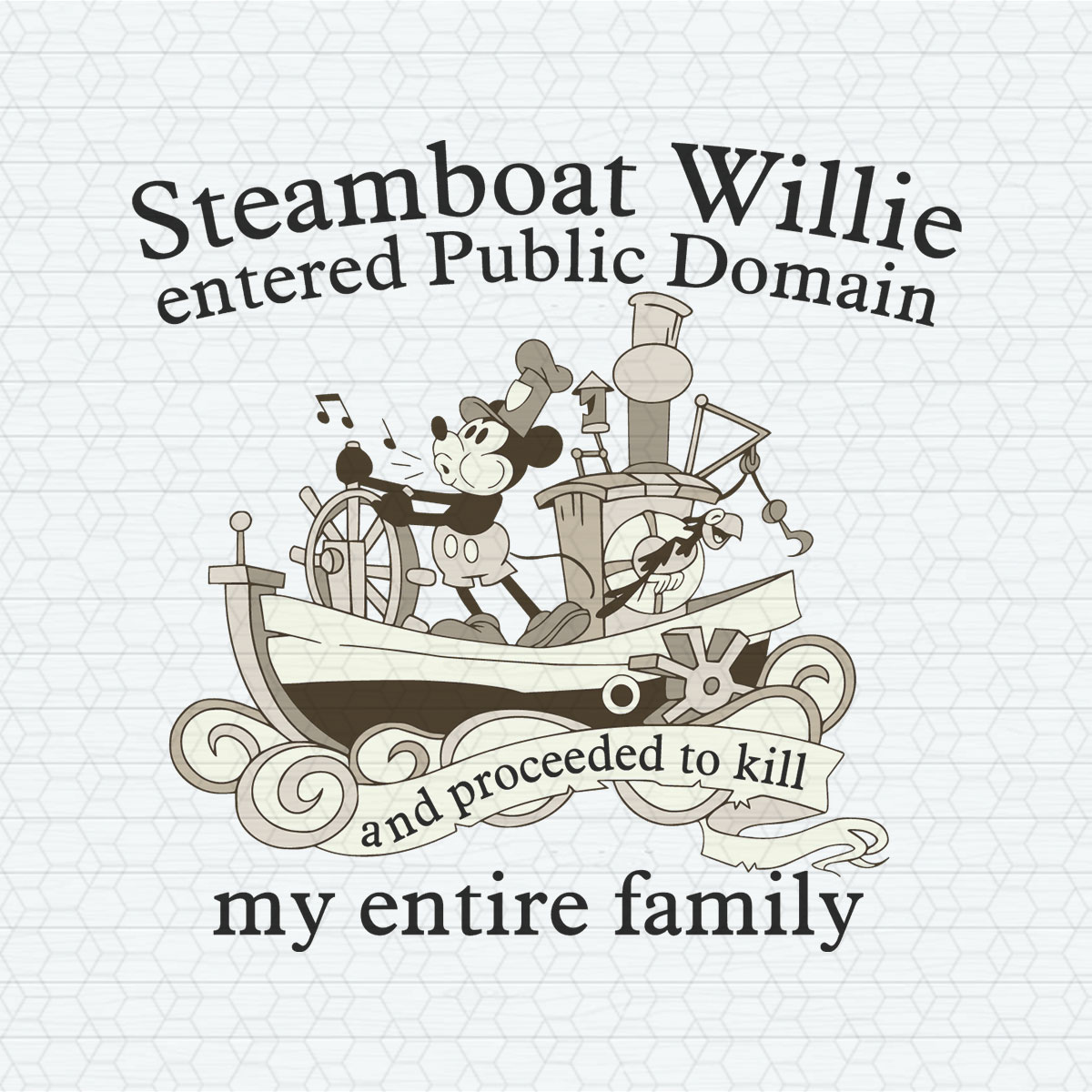 Steamboat Willie Let A Naysayer Know SVG | Inspire Uplift