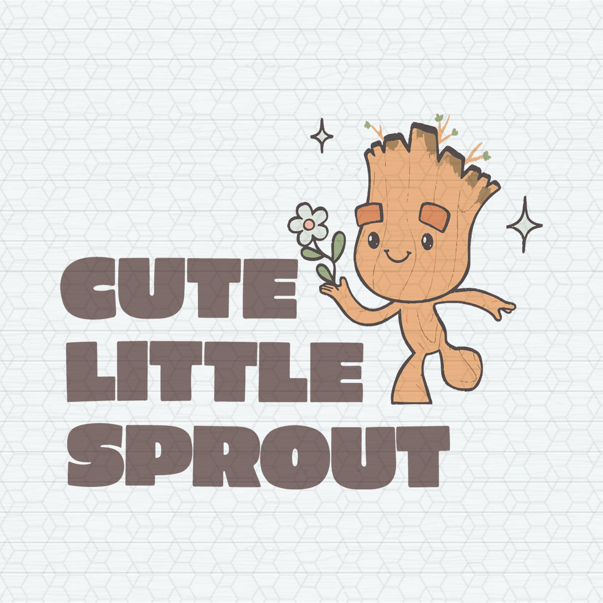 Baby Groot Cute Little Sprout SVG | Inspire Uplift
