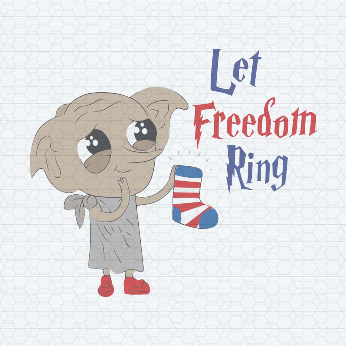 Let Freedom Ring Patriotic Dobby SVG - Inspire Uplift