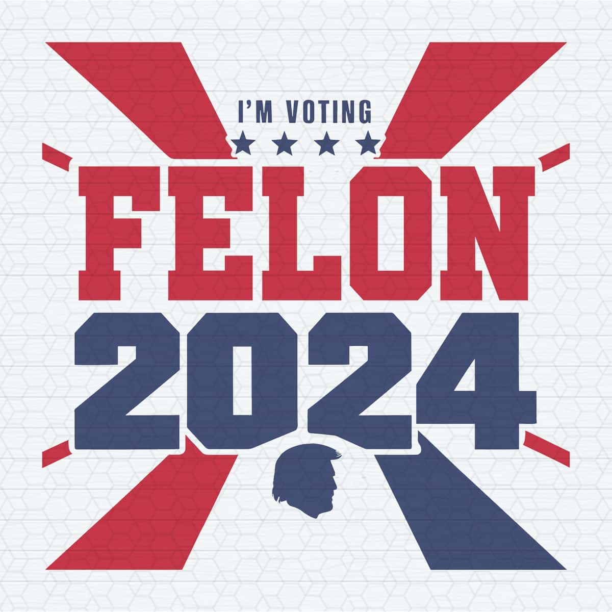 Retro I'm Voting For A Felon Trump 2024 SVG | Inspire Uplift
