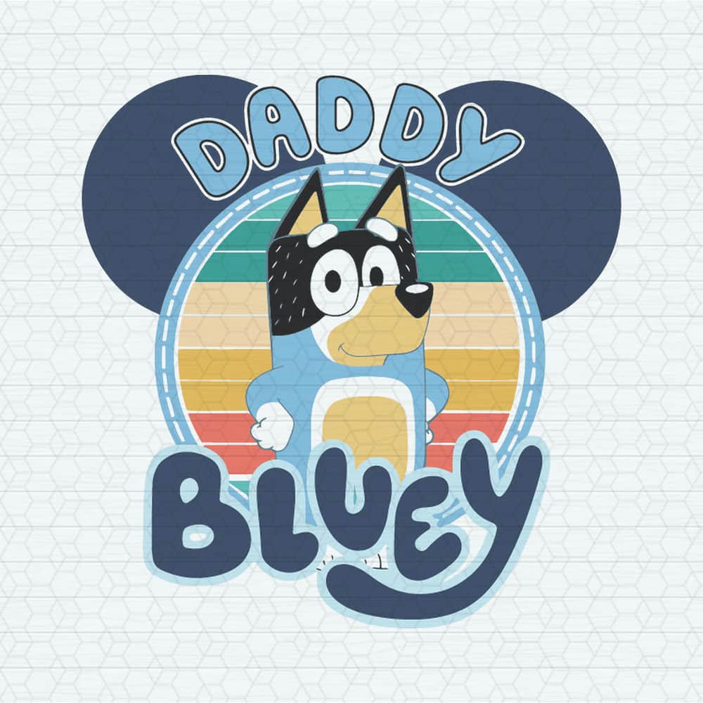 Funny Daddy Bluey Mickey Head SVG | Inspire Uplift