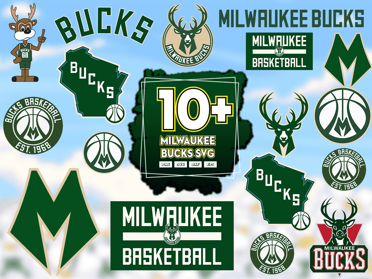 10 Files Milwaukee Bucks Svg Bundle, Milwaukee Bucks Logo Sv - Inspire ...