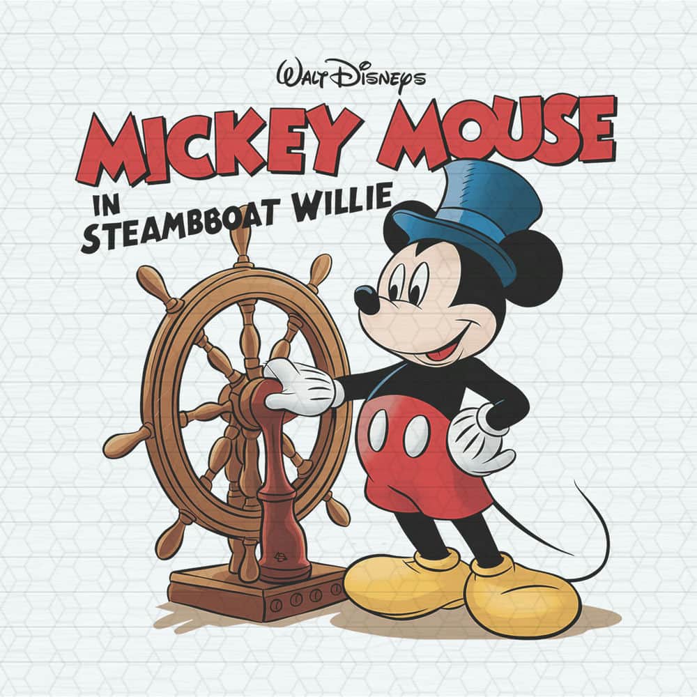 Walt Disney Steamboat Willie PNG | Inspire Uplift