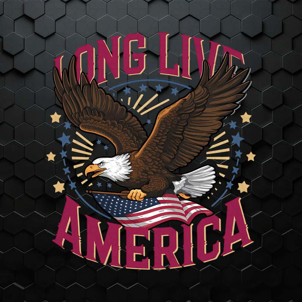 Long Live America Patriotic Eagle PNG | Inspire Uplift