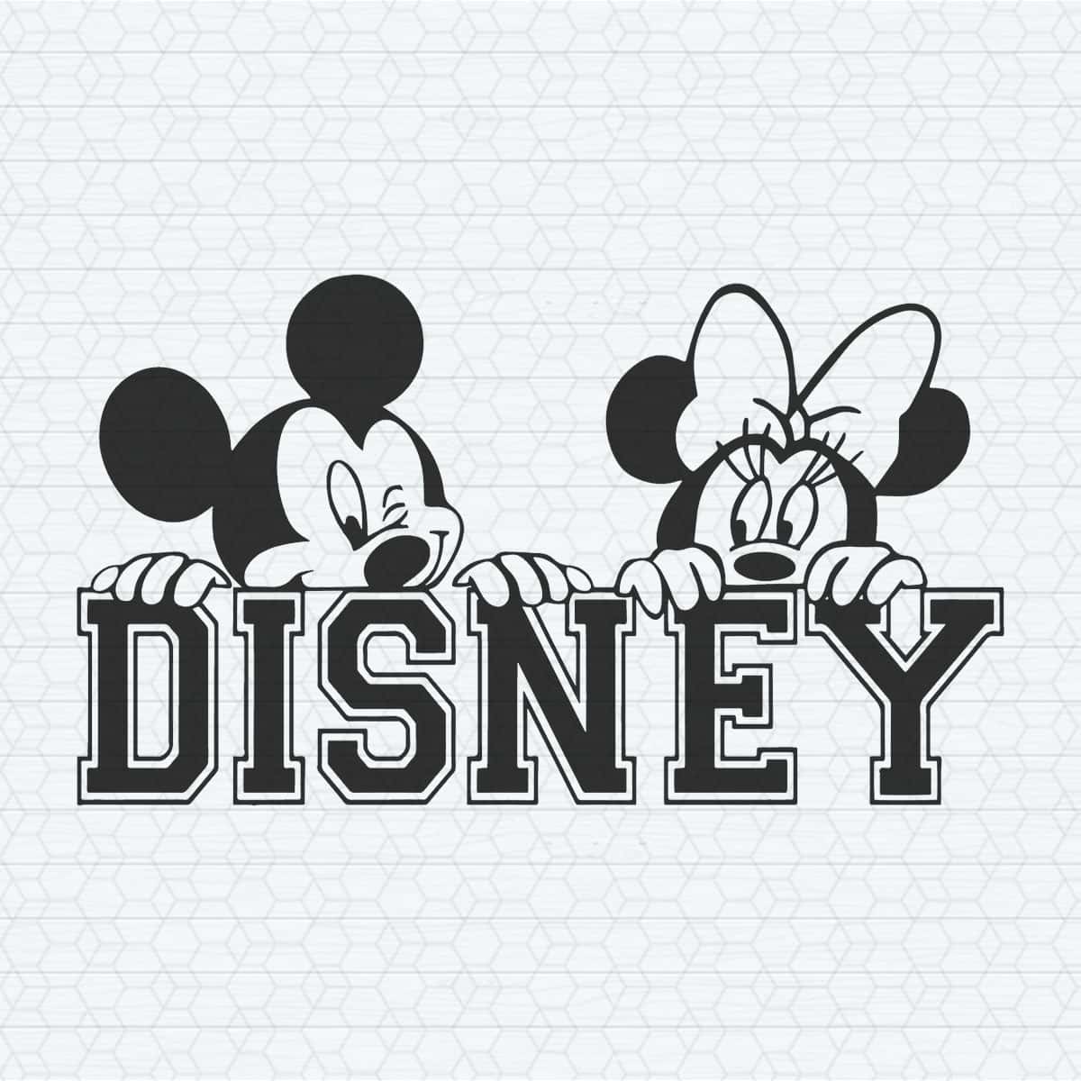 Vintage Disney Mickey Minnie Mouse Couple SVG | Inspire Uplift