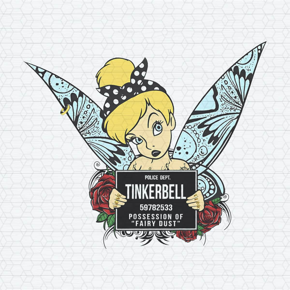 Tinkerbell Gothic Girl Possession Of Fairy Dust PNG | Inspire Uplift