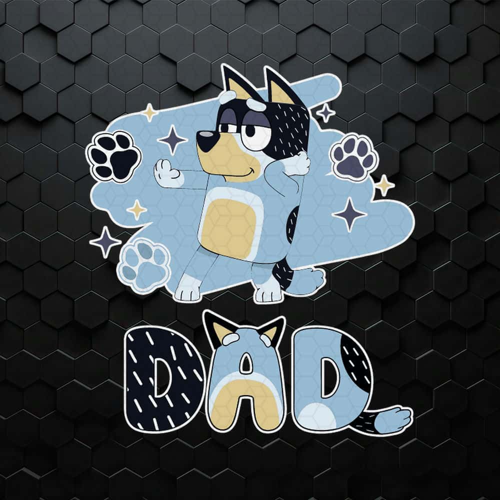 Bluey Dad Dancing Happy Fathers Day SVG | Inspire Uplift