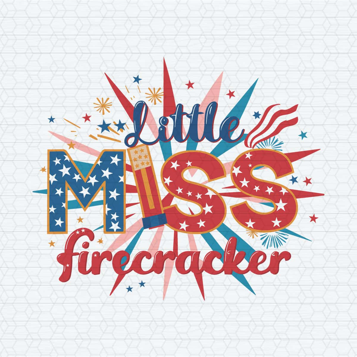 American Little Miss Firecracker PNG | Inspire Uplift